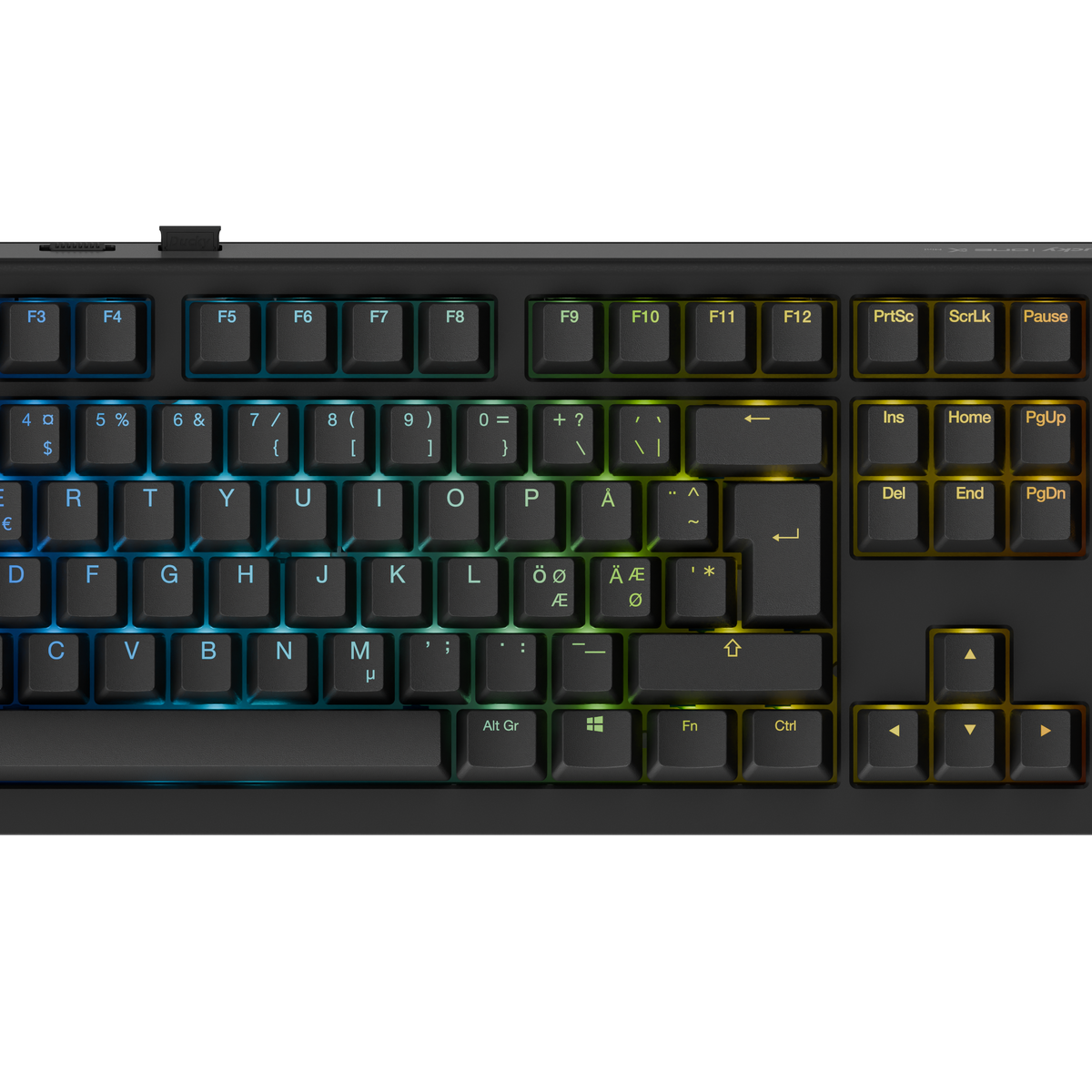 Ducky One X - Schwarz Nordic - Volle Größe 100% - Ducky Induktiver Sch ...