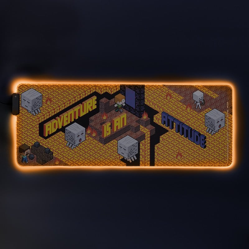 Minecraft Light Up Desk Mat – Geekd